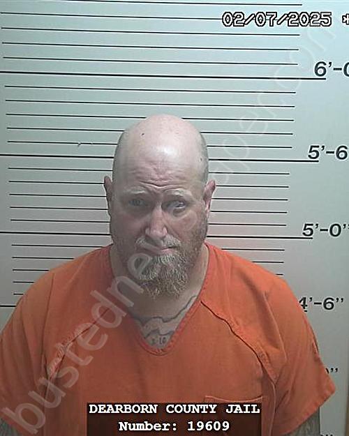 Moore, Jeffrey Scott | 2025-02-07 13:38:59 Dearborn County, Indiana Booking