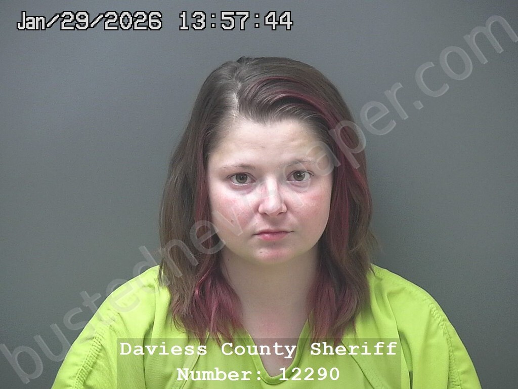 Jones, Abbie Elaine | 2026-01-29 00:03:50 Daviess County, Indiana Booking